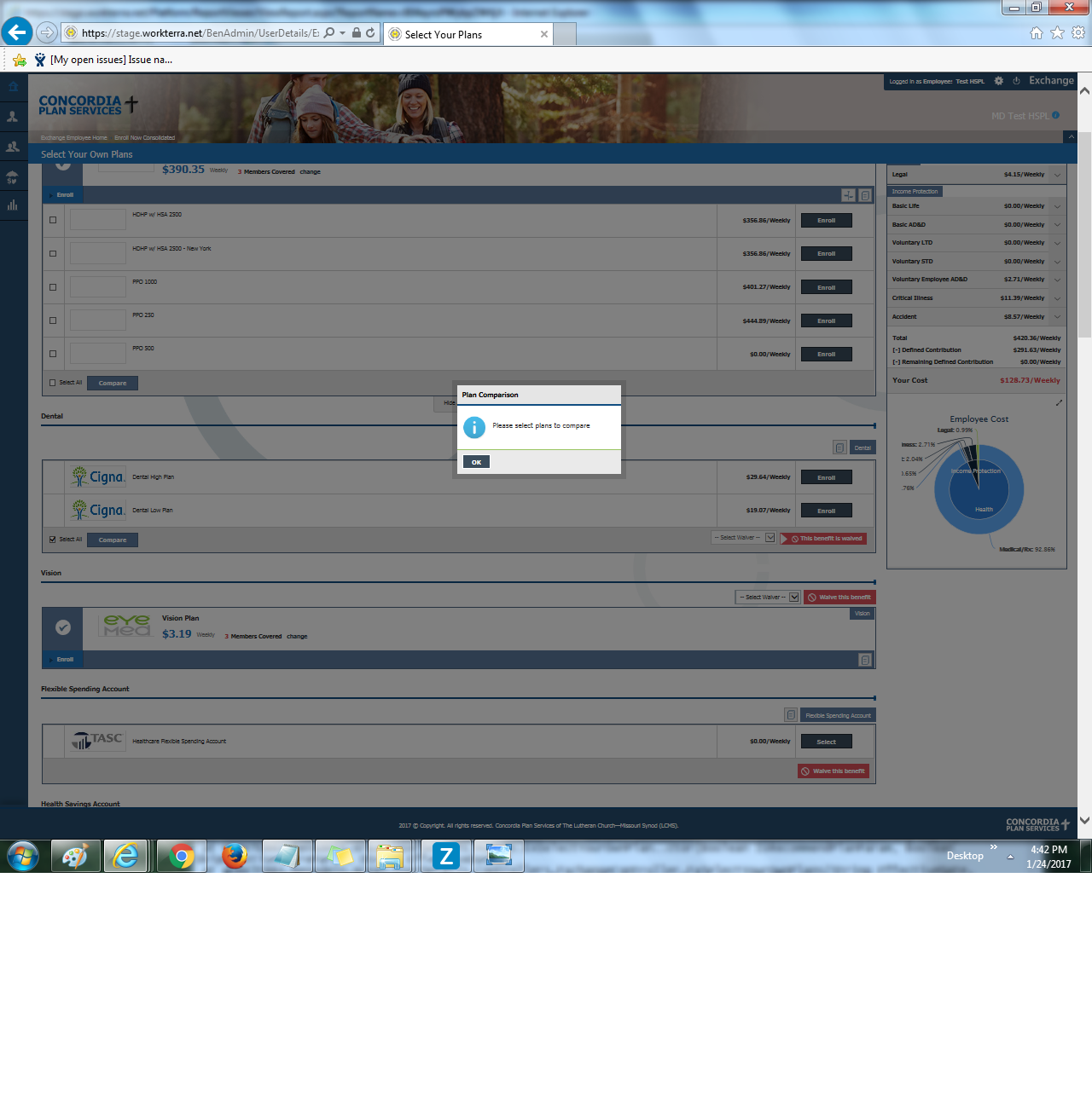 Wt 7984 Cps Demo On Select Your Own Plans Screen Issues
